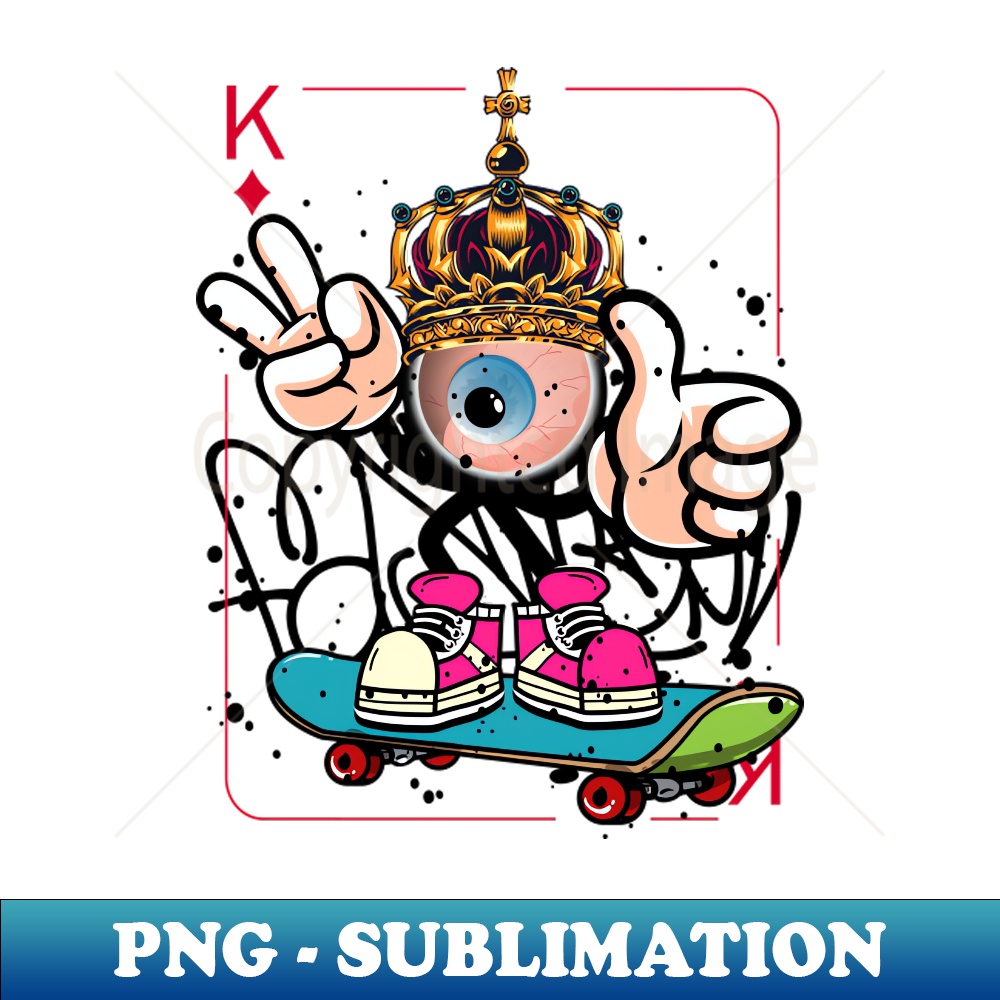 Playing Card King Monster Graffiti Street Art - Premium PNG | Inspire ...