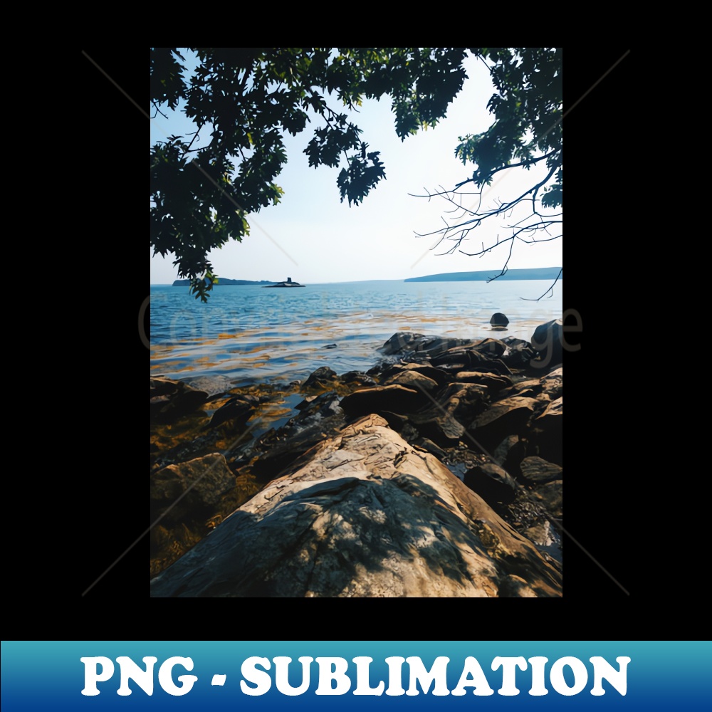 Southern Maine Rock Jetty - Special Edition Sublimation PNG | Inspire Uplift