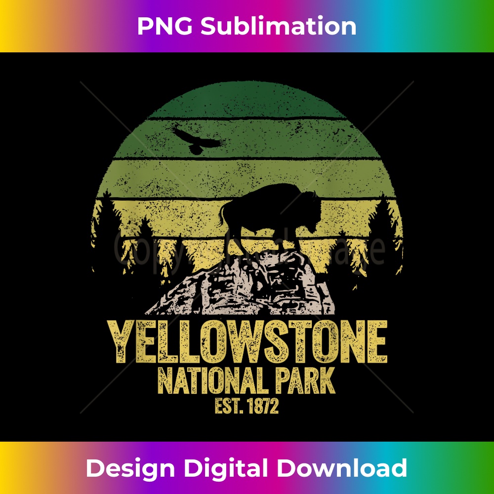 Yellowstone National Park Bison Vintage Yellowstone Park - C | Inspire ...