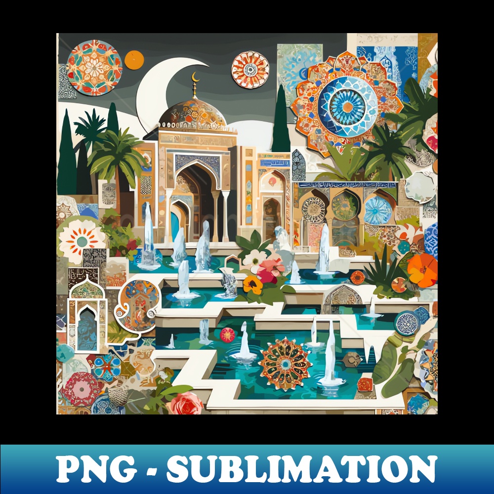 Collage Islamic Art Elements of Water - Premium Sublimation | Inspire ...
