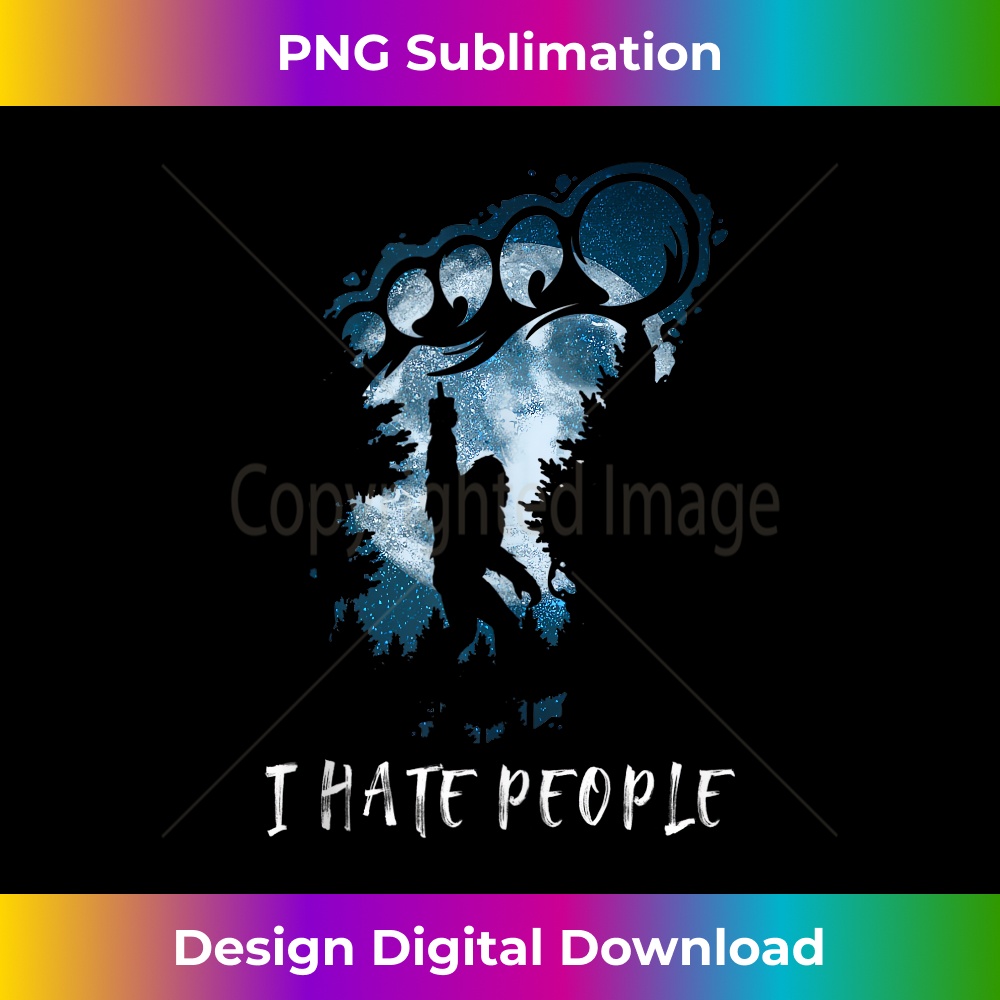 Funny I Hate People Bigfoot Middle Finger Sasquatch Lovers T | Inspire ...