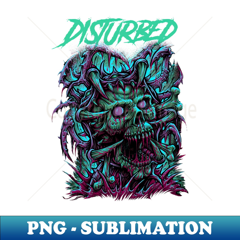 DISTURBED BAND - Digital Sublimation Download File - Boost Y | Inspire Uplift