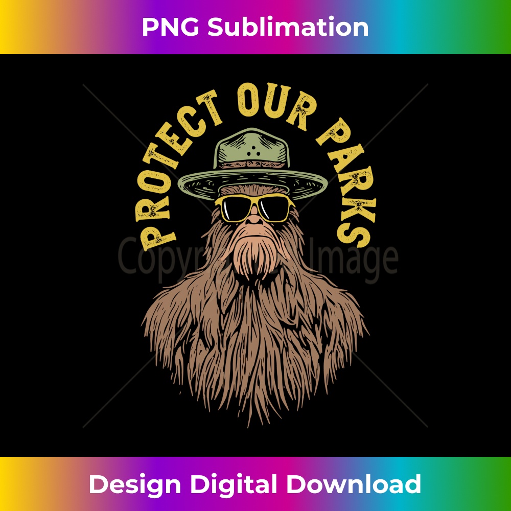 Protect Our Parks! Sasquatch Park Ranger Funny Bigfoot Long | Inspire ...