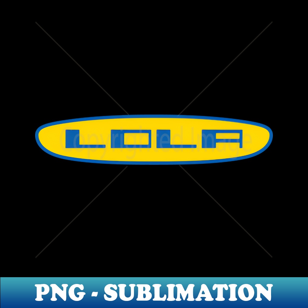 Lola Racing cars 1960s logo - blue print - PNG Sublimation D | Inspire ...