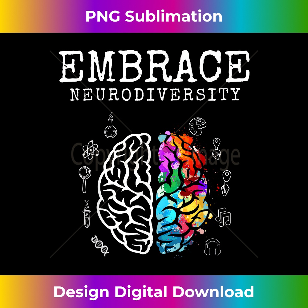 Neurodiversity Embrace ADHD Autism ASD - Minimalist Sublimat - Inspire ...