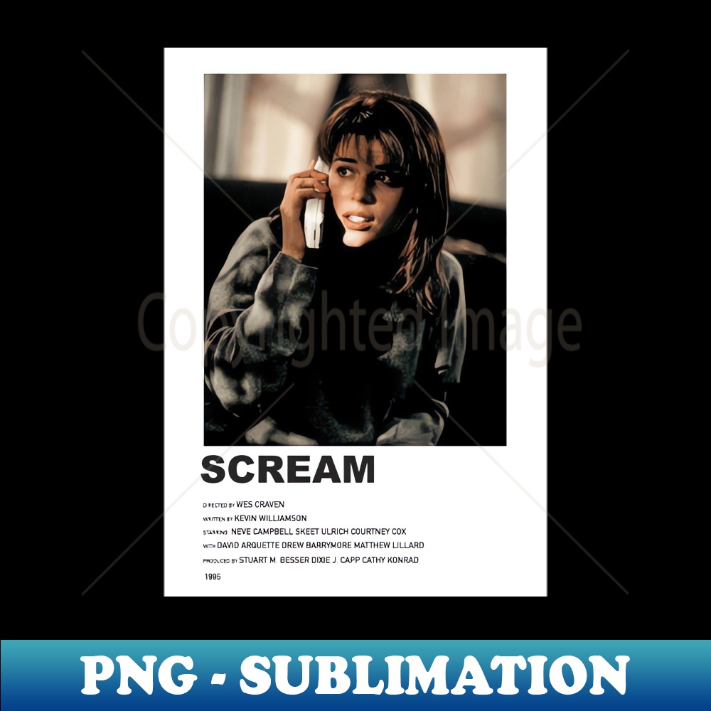 Scream Poster - Instant PNG Sublimation Download - Transform | Inspire ...