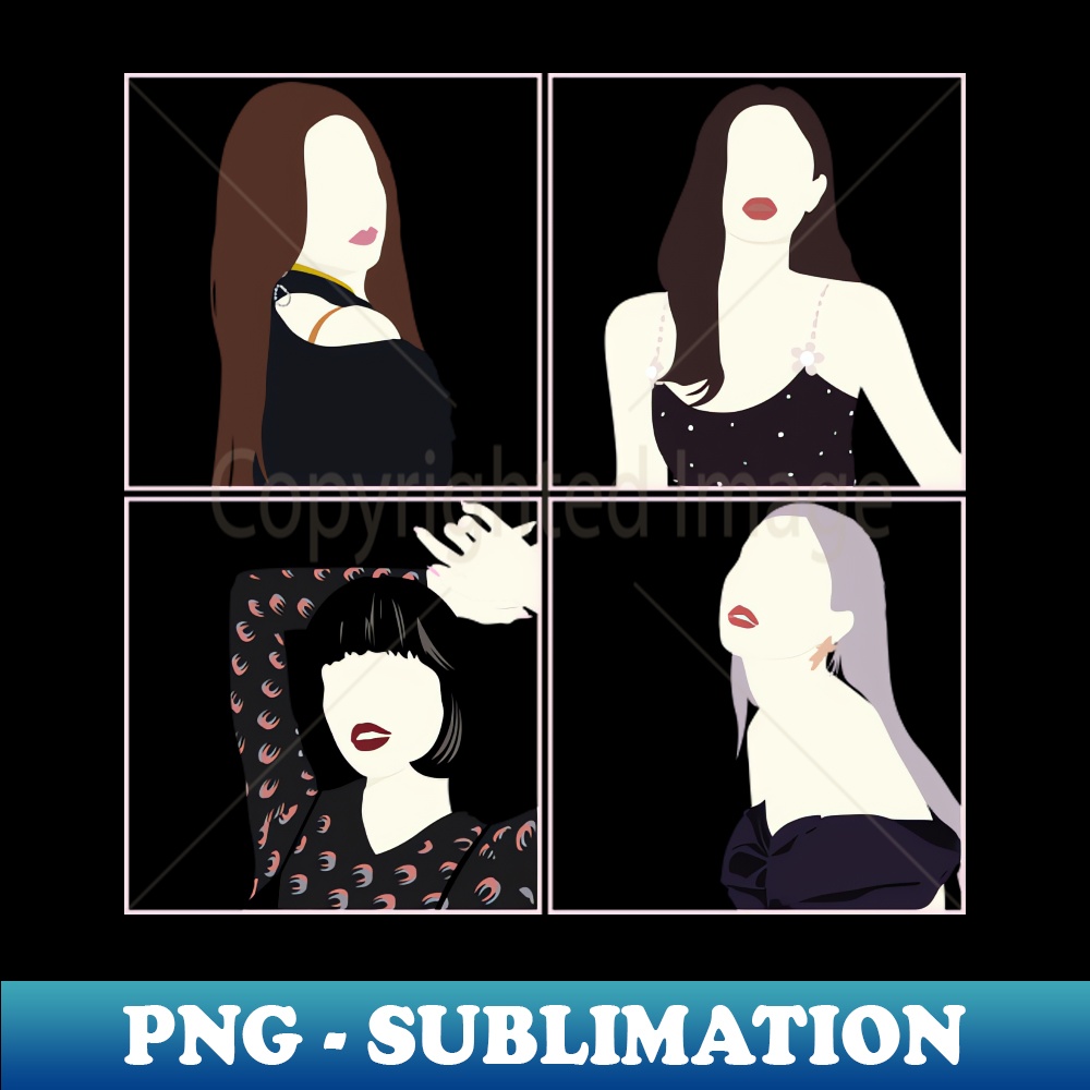 K-POP FLAT DESIGN FANART - Premium Sublimation Digital Downl - Inspire ...
