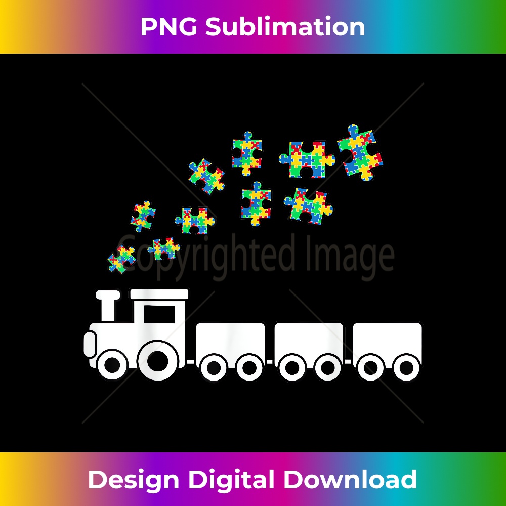 Train Puzzle Piece Colorful Cool Autism Awareness Gift - Boh | Inspire ...
