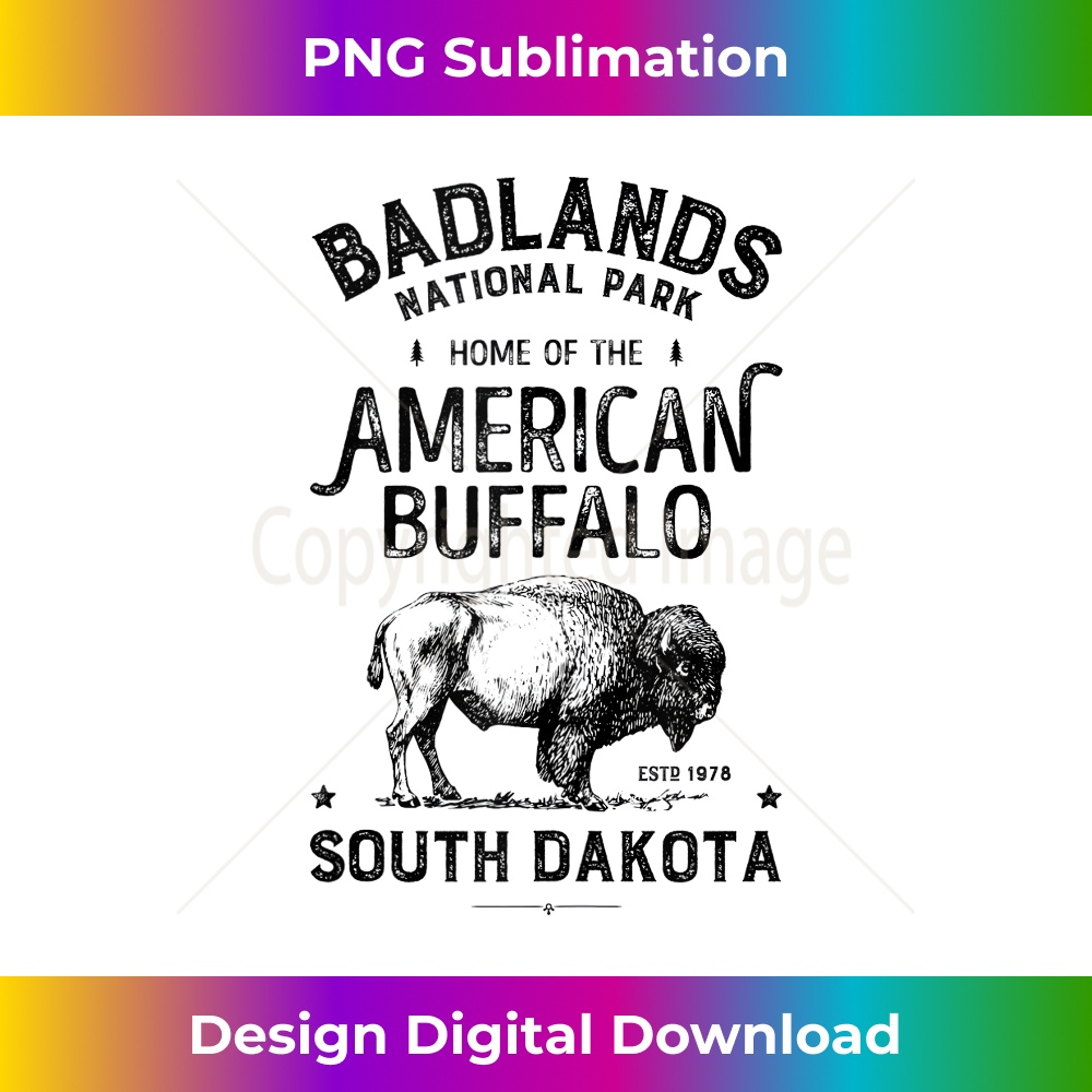 Badlands National Park Vintage Buffalo Bison South Dakota Ta | Inspire ...
