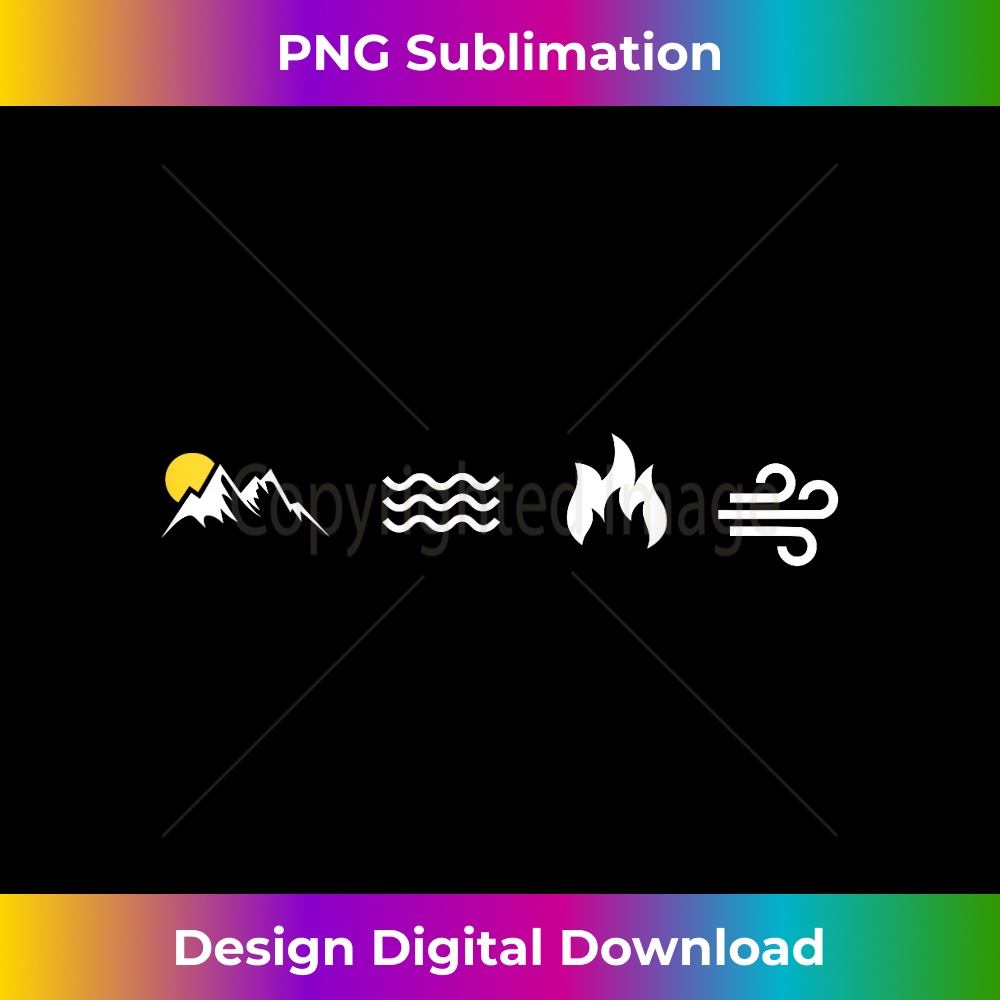 Earth, Water Fire Air Greek Basic Four Elements Hiking - Del - Inspire ...