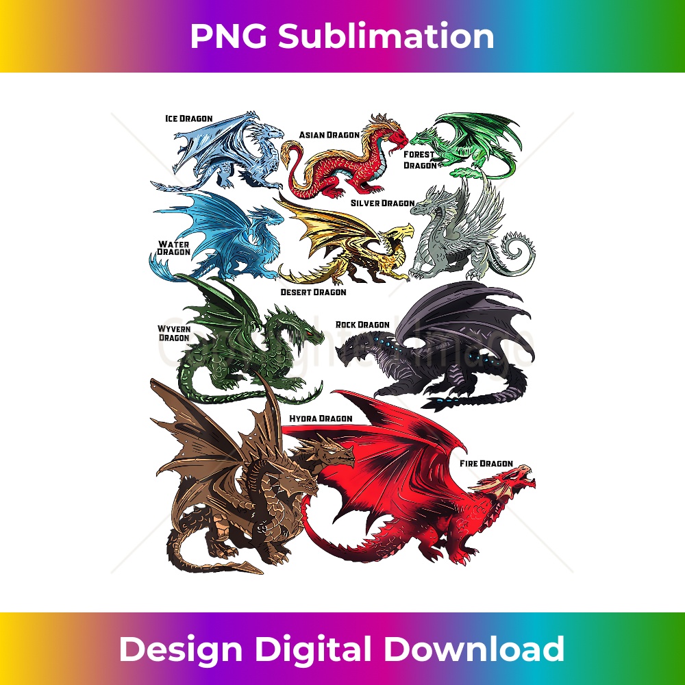 Dragon Types Dragon Lovers Women Men Girls Boys Dragons - Ec | Inspire ...