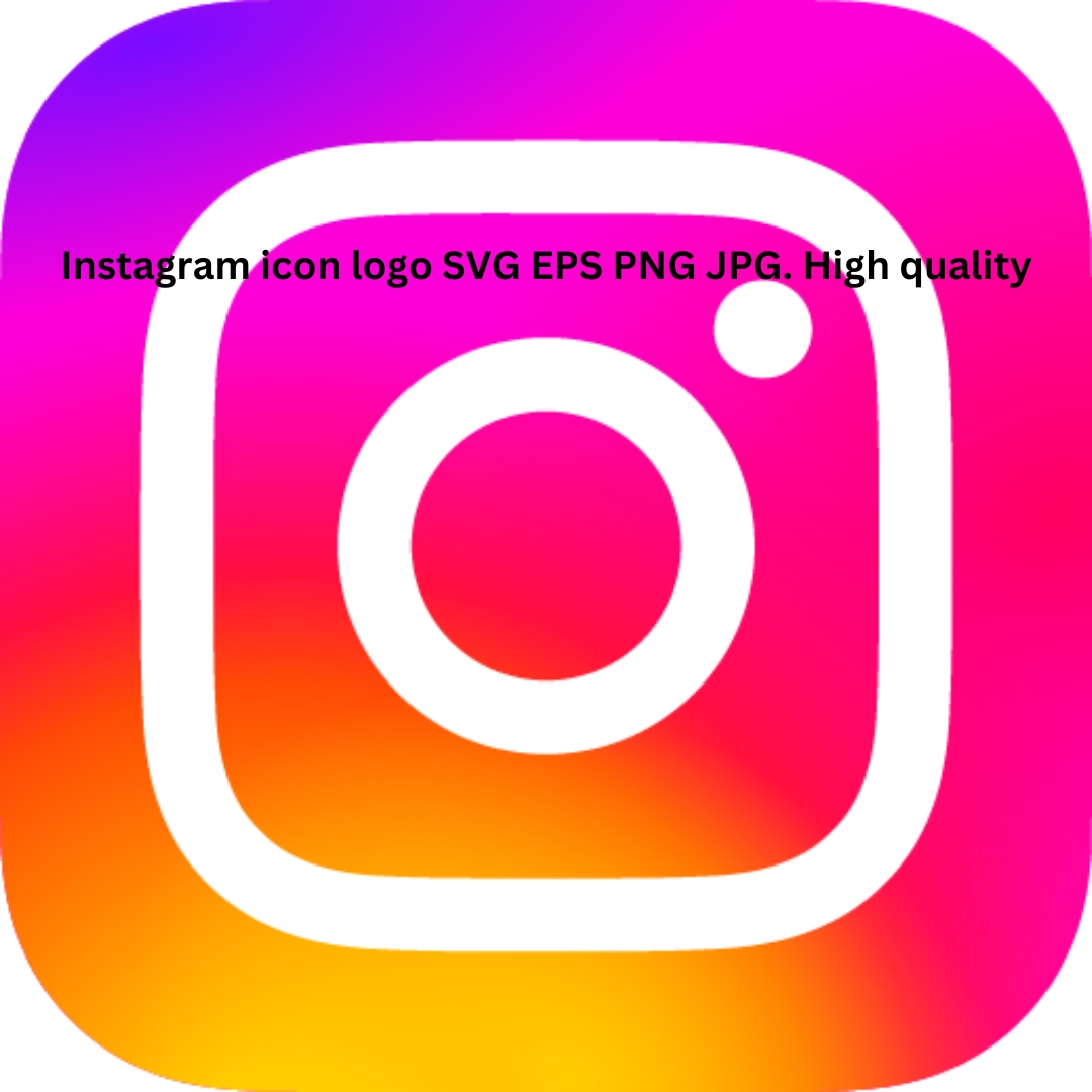 Instagram icon logo SVG EPS PNG JPG. High quality | Inspire Uplift