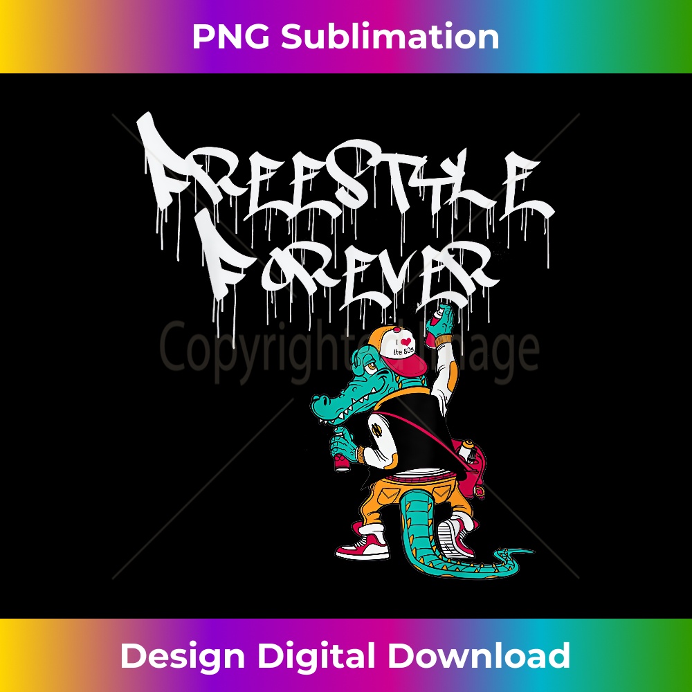 Freestyle Forever Graffiti Gator 80s Music - Deluxe PNG Subl | Inspire ...