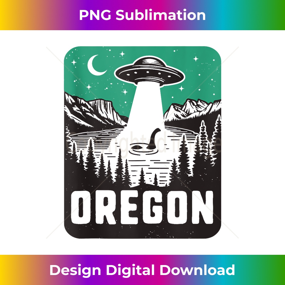 Retro Oregon Cryptid UFO Abduction Loch Ness Monster Hiking | Inspire ...
