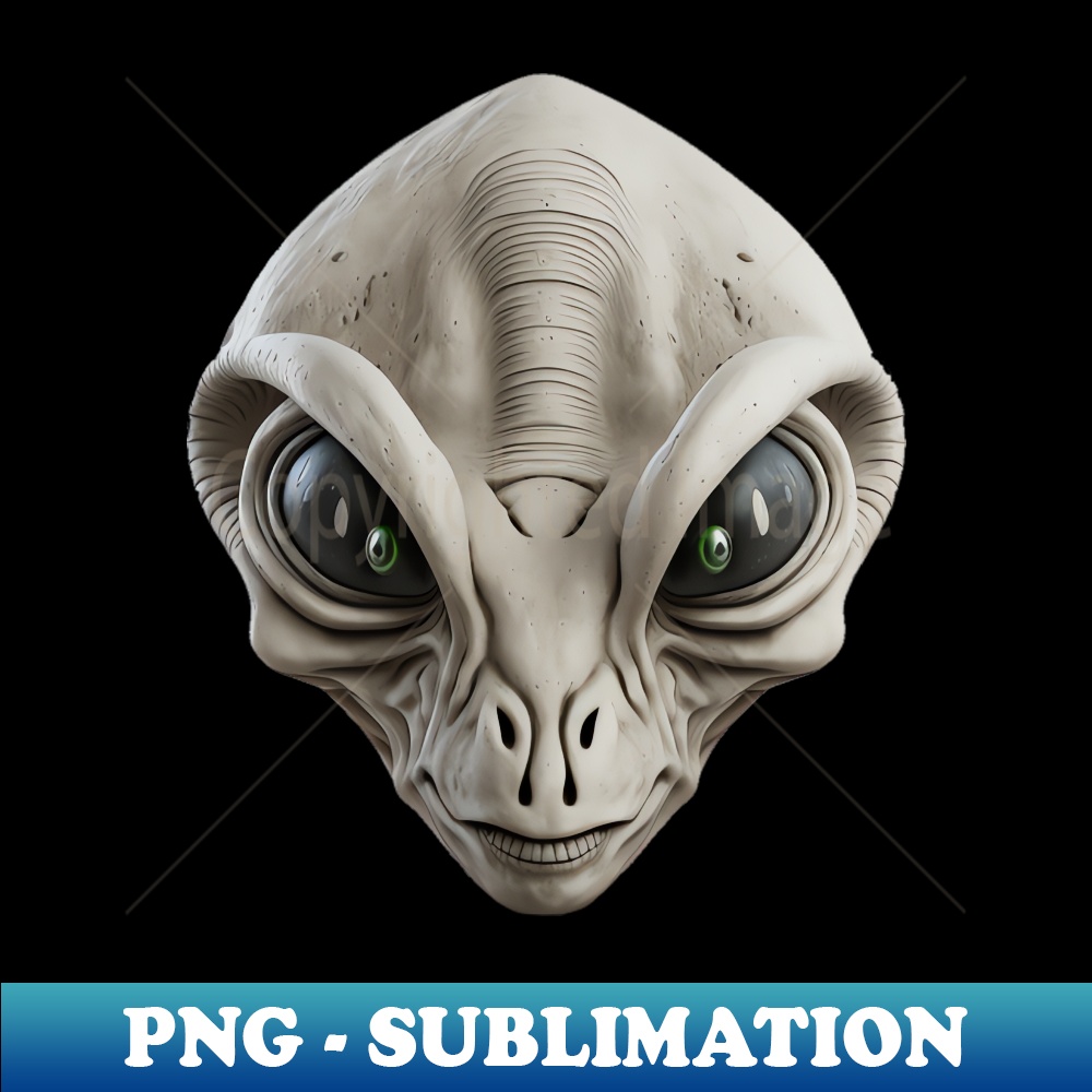 Front view of alien head - PNG Transparent Sublimation Desig | Inspire ...