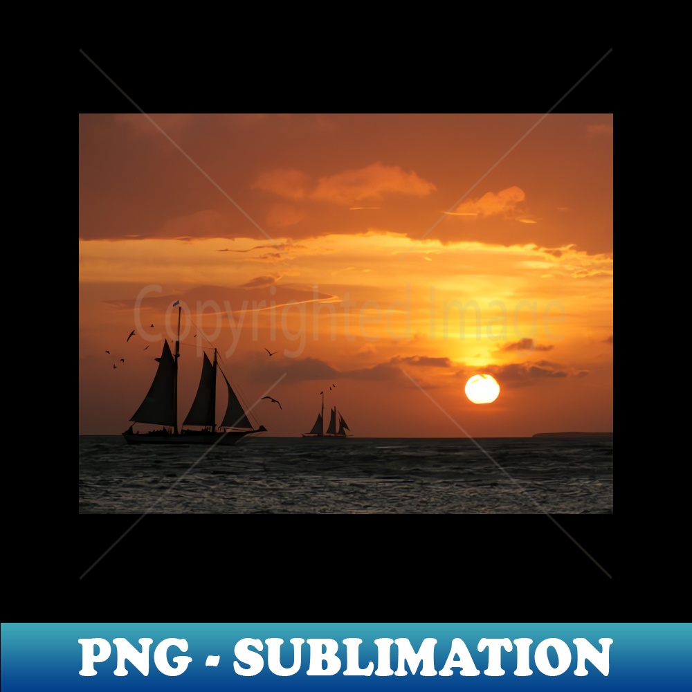 Sunset Sail in Key West - PNG Transparent Digital Download F | Inspire ...