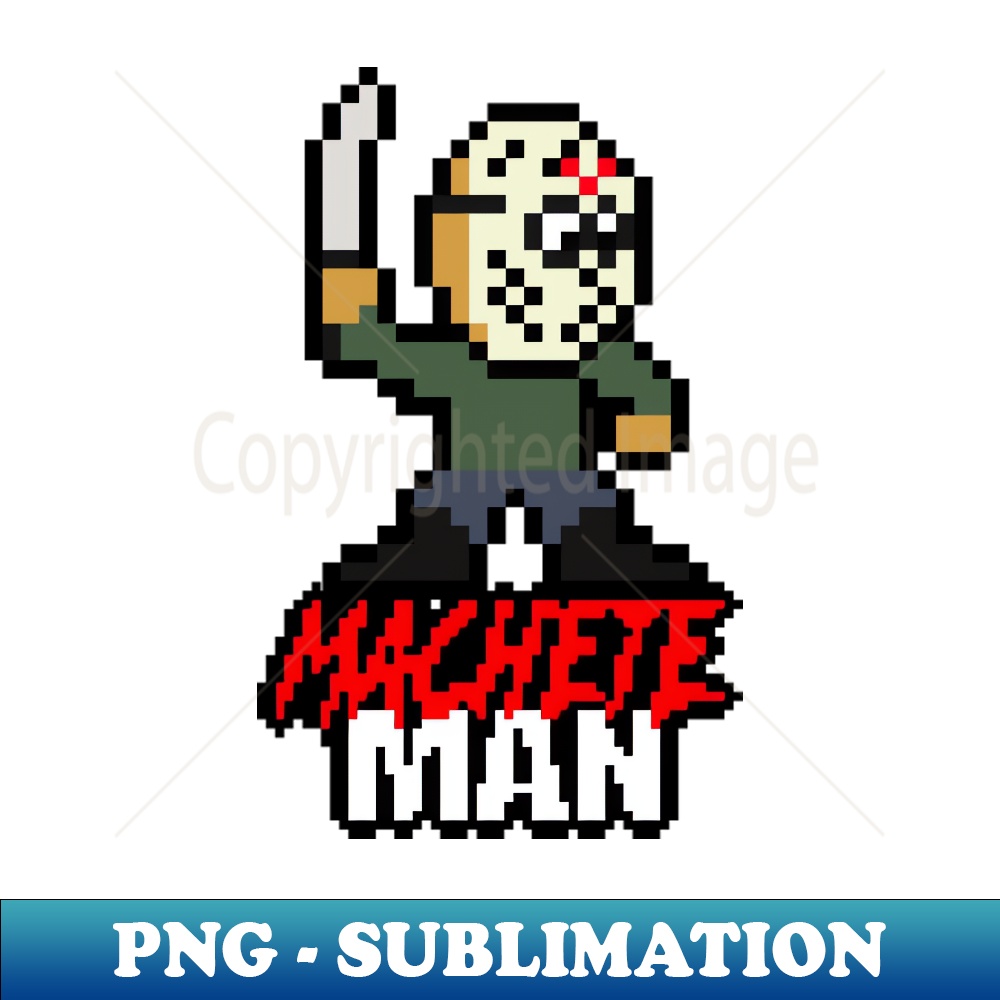 Slasher Man Retro 8-Bit Horror Gaming Machete Man - Instant - Inspire ...