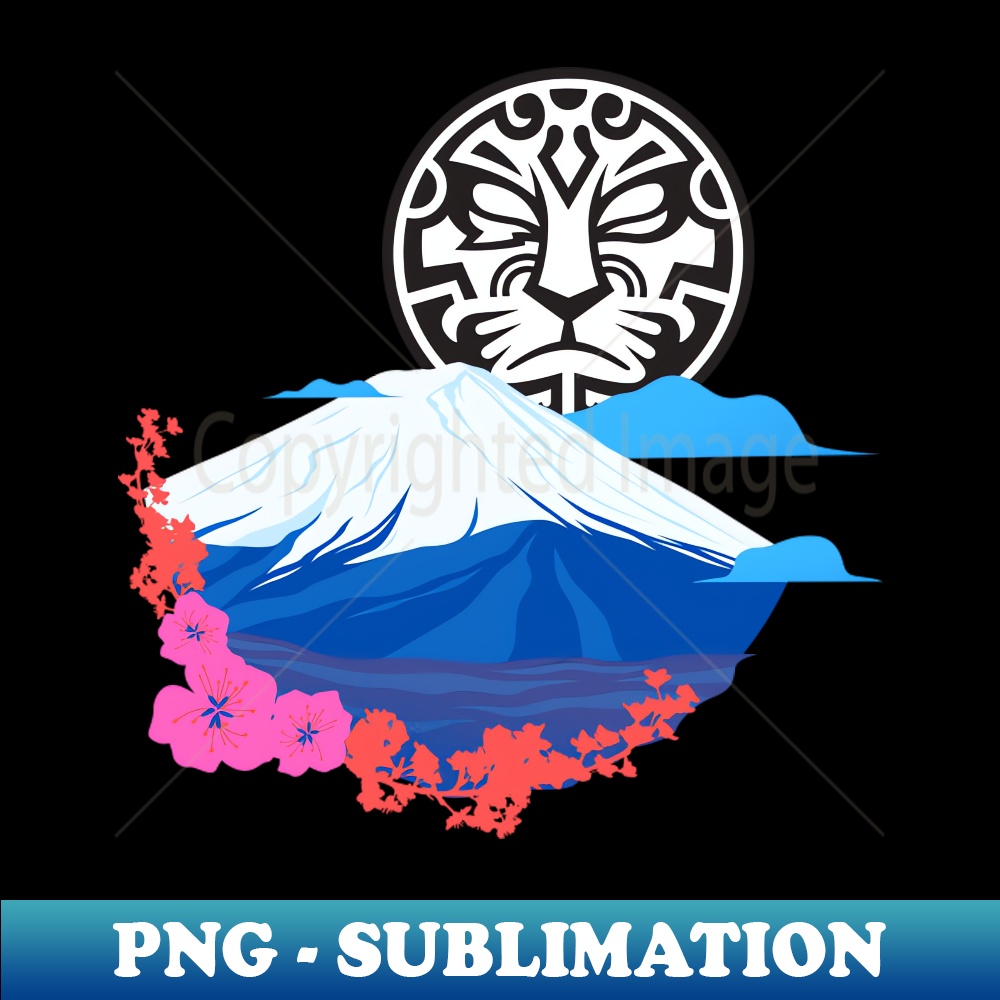 Jinrai Mt Fuji - Premium PNG Sublimation File - Instantly Tr | Inspire Uplift