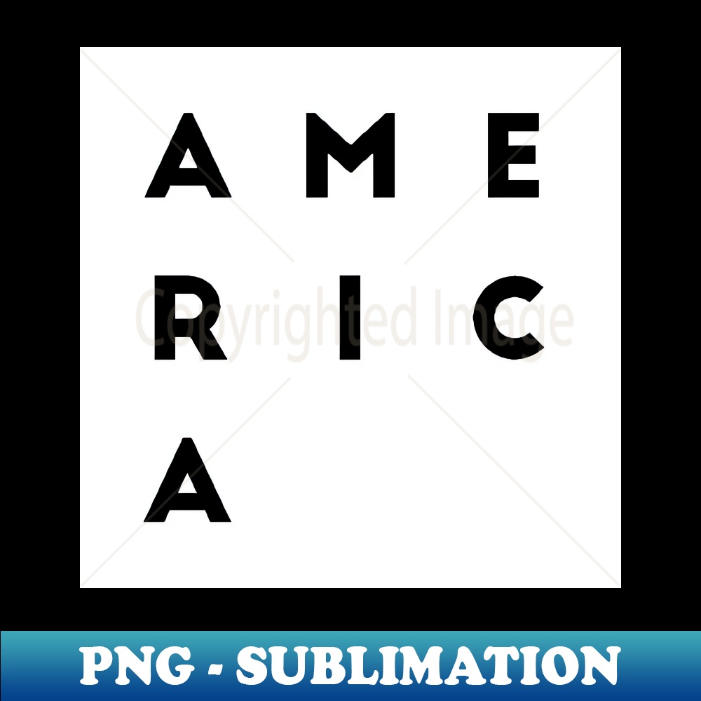 United States of America American square letters White squ | Inspire Uplift