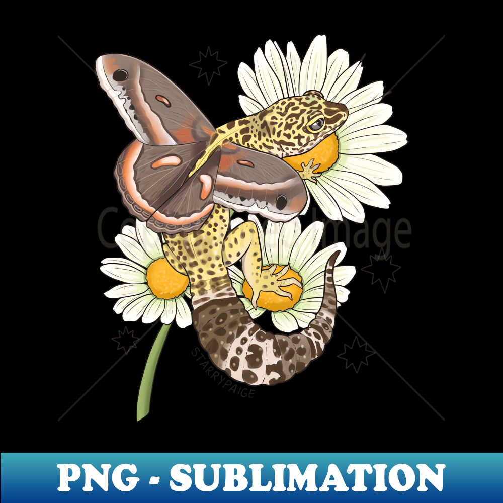 Fairy Leopard Gecko with Cecropia Moth Wings and Daisies - D | Inspire ...