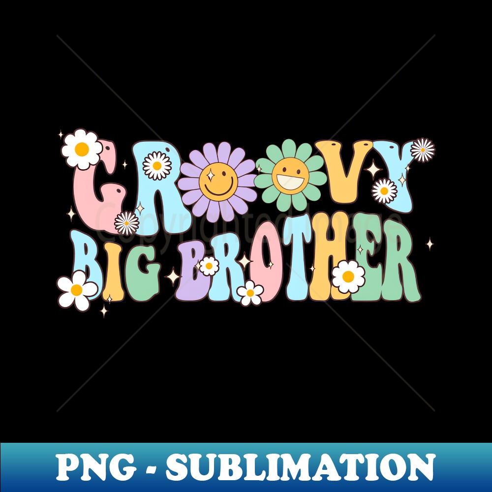 Cool Big Brother Club Groovy Retro Funny Big Brother Club Bi | Inspire ...