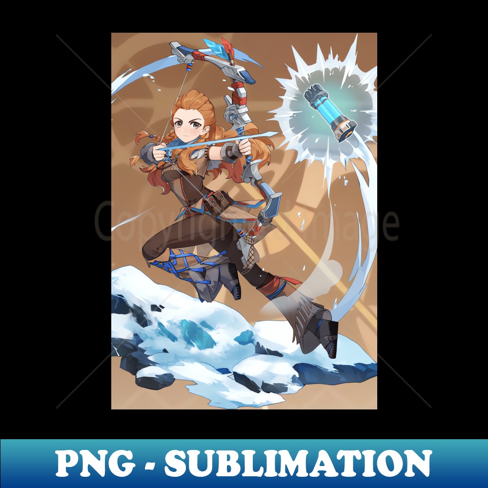 Aloy Genshin Impact - PNG Transparent Sublimation File - Per | Inspire ...