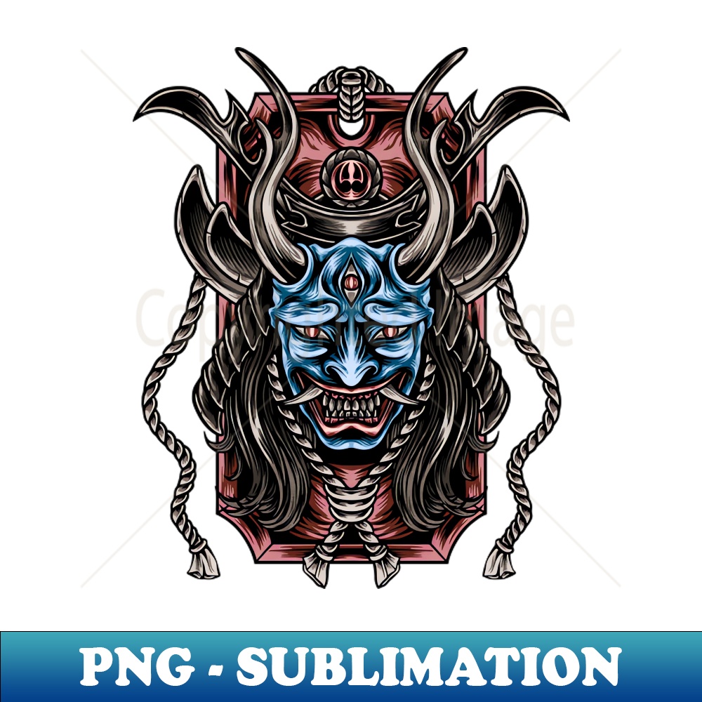 Samurai Mask - PNG Transparent Sublimation Design - Unleash | Inspire ...