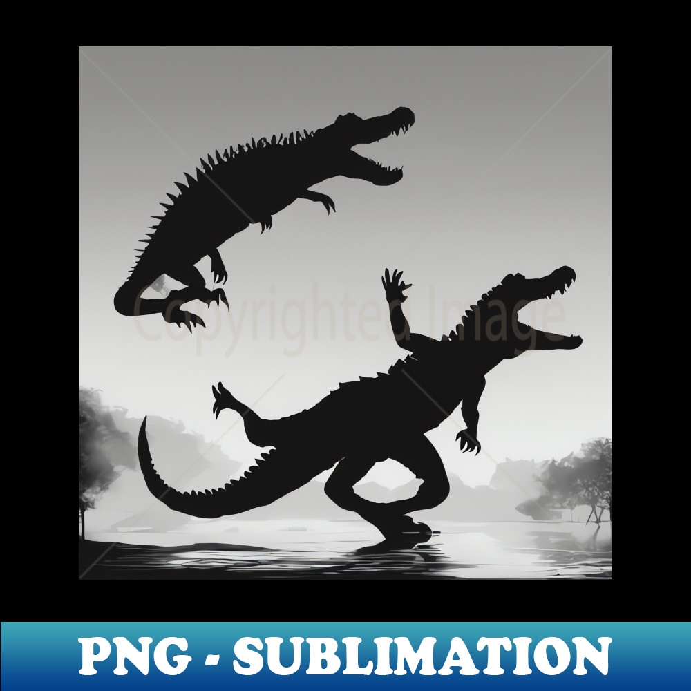 Alligator Shadow Silhouette Anime Style Collection No 105 - - Inspire ...