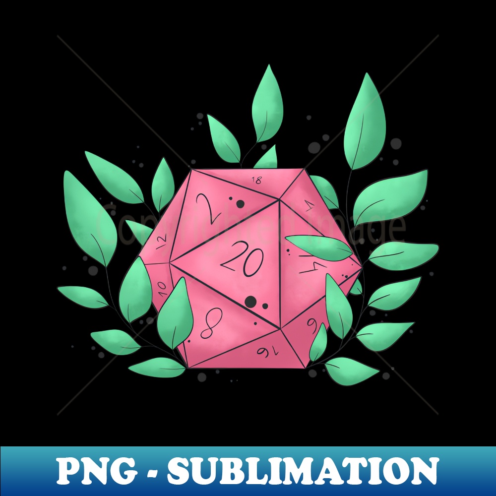 Pink d20 - PNG Transparent Sublimation File - Perfect for Su | Inspire ...