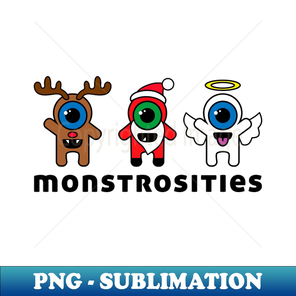 Monstrosities Merry Scary X-mas - Retro PNG Sublimation Dig | Inspire ...