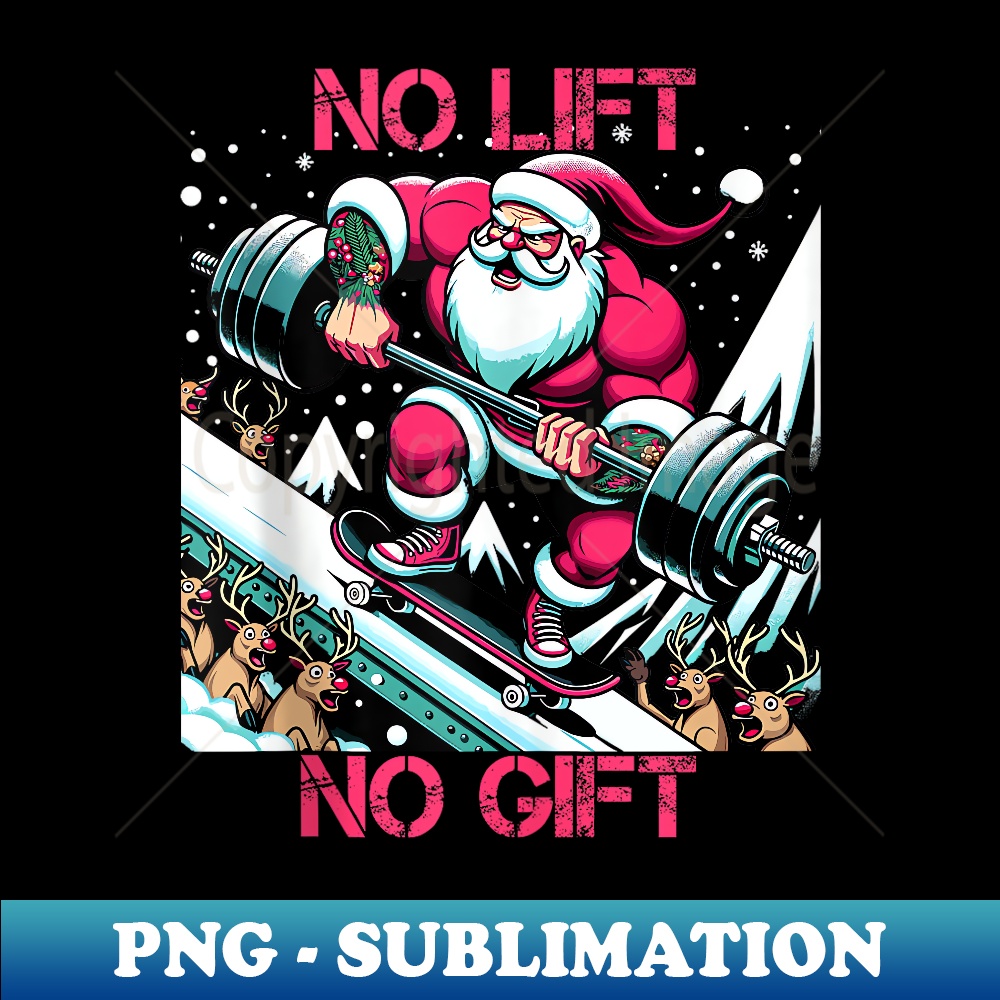 No Lift No Santa Claus Pink Christmas Gym Bodybuilding - Pro | Inspire ...