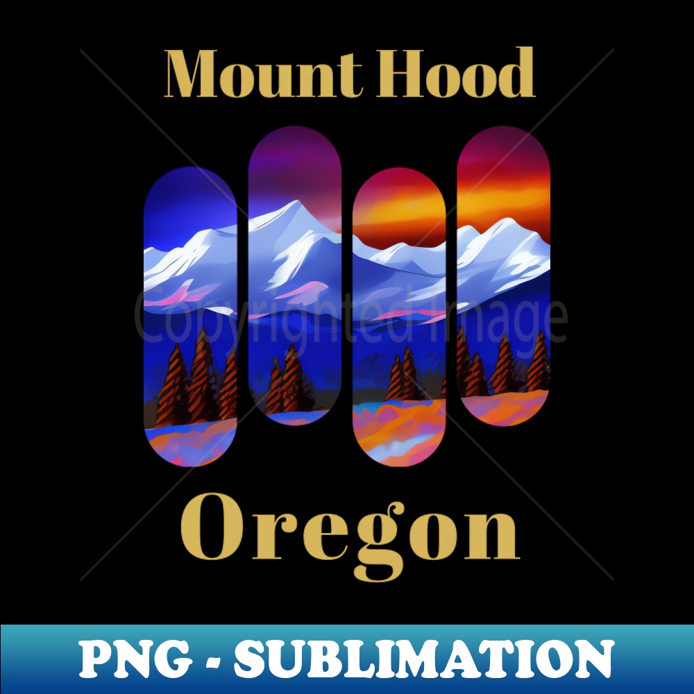 Mount Hood ski - Oregon - PNG Transparent Digital Download F | Inspire Uplift