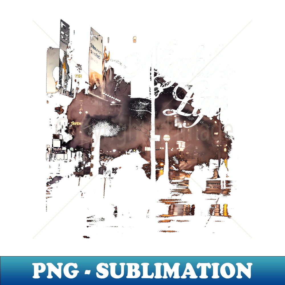 Night Life - PNG Transparent Sublimation Design - Perfect fo | Inspire ...