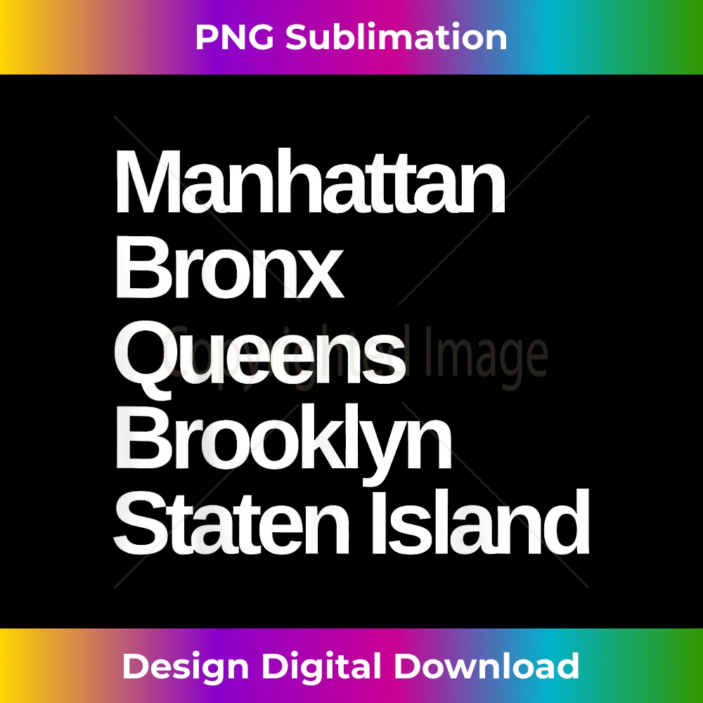 New York 5 Boroughs - Urban Sublimation PNG Design - Lively | Inspire ...