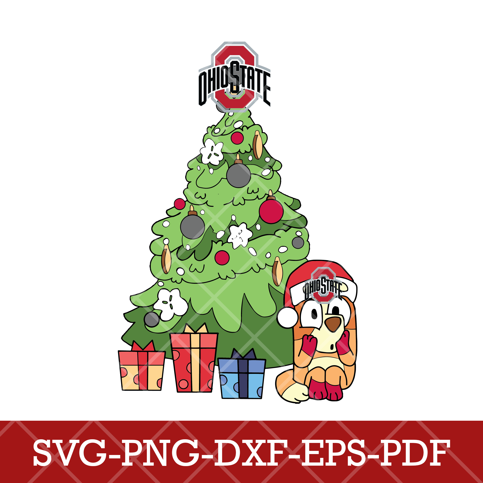 Ohio State Buckeyes_NCAA Bluey 9NCAA Cut File Vector, Cricut | Inspire ...