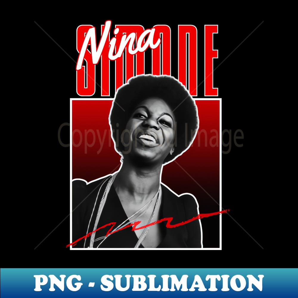 Nina simoneoriginal retro fan art - Unique Sublimation PNG D | Inspire ...
