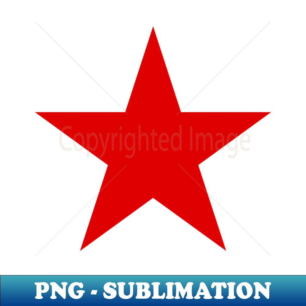 Red Star - PNG Sublimation Digital Download - Vibrant and Ey | Inspire ...