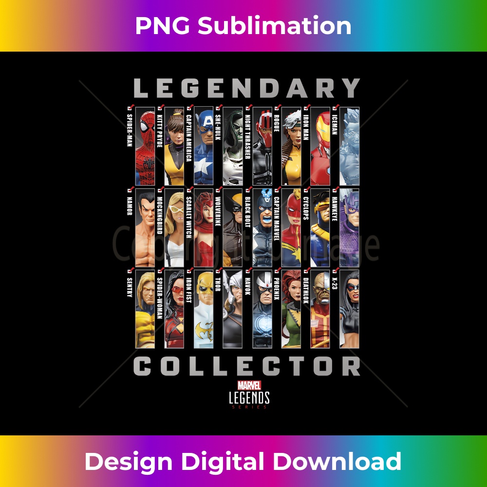 Marvel Legends Series Legendary Collector Checklist Long Sle - Inspire ...