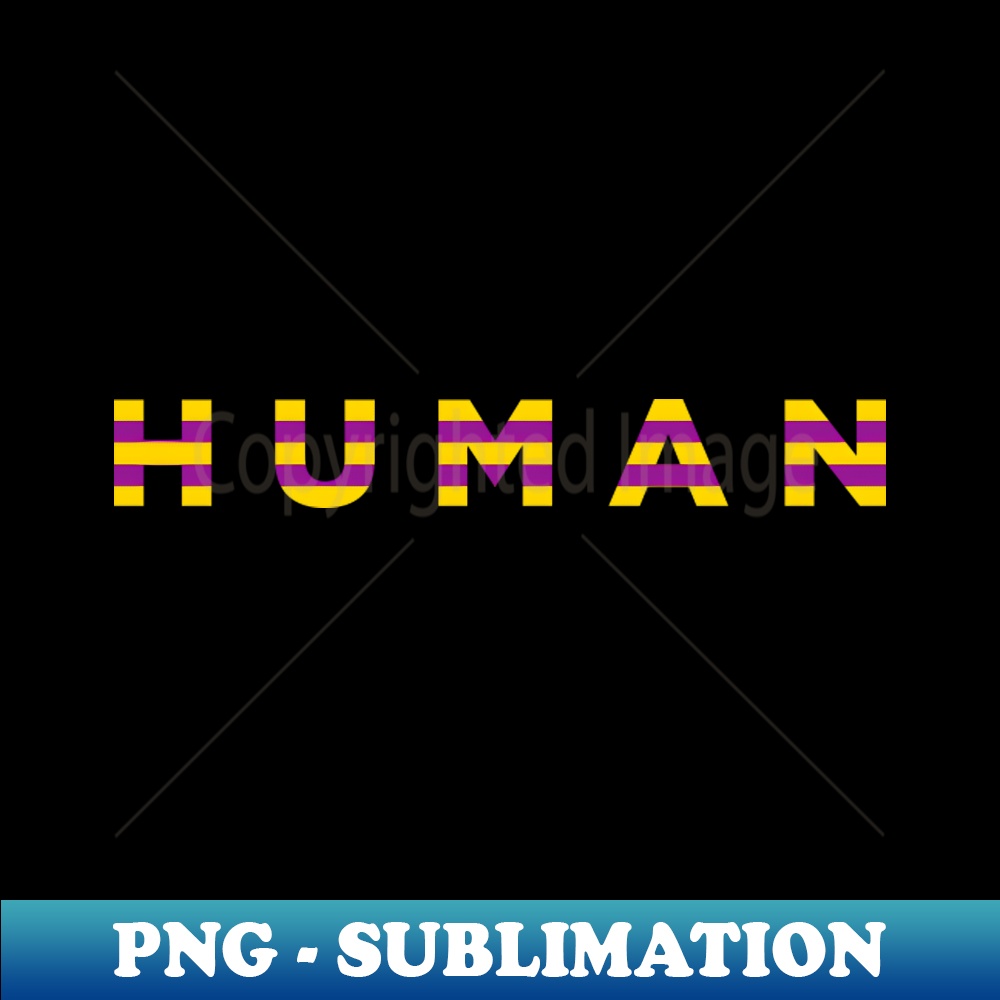 Human Pride Flag Intersex - Premium Sublimation Digital Down - Inspire ...
