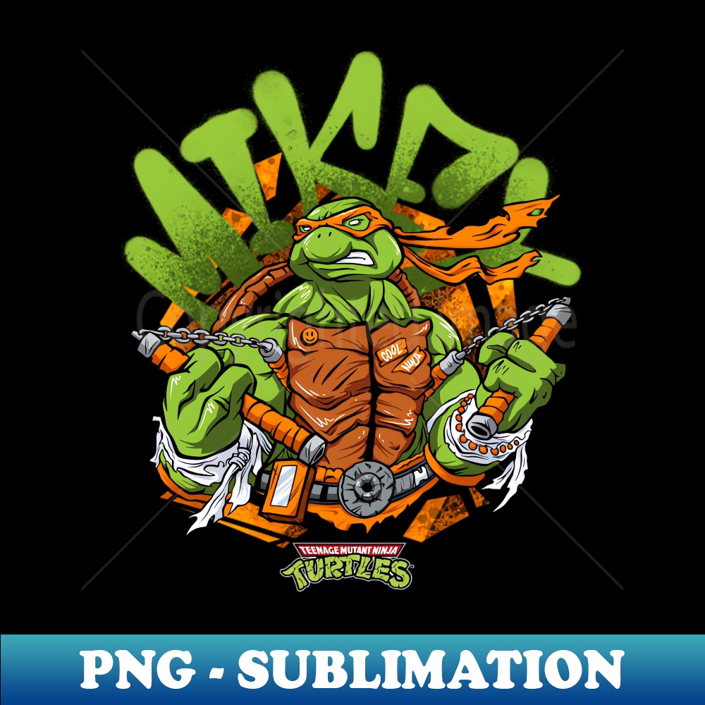 Teenage Mutan t Ninja Turtle Mikey - Graffiti Style - Sublim | Inspire ...
