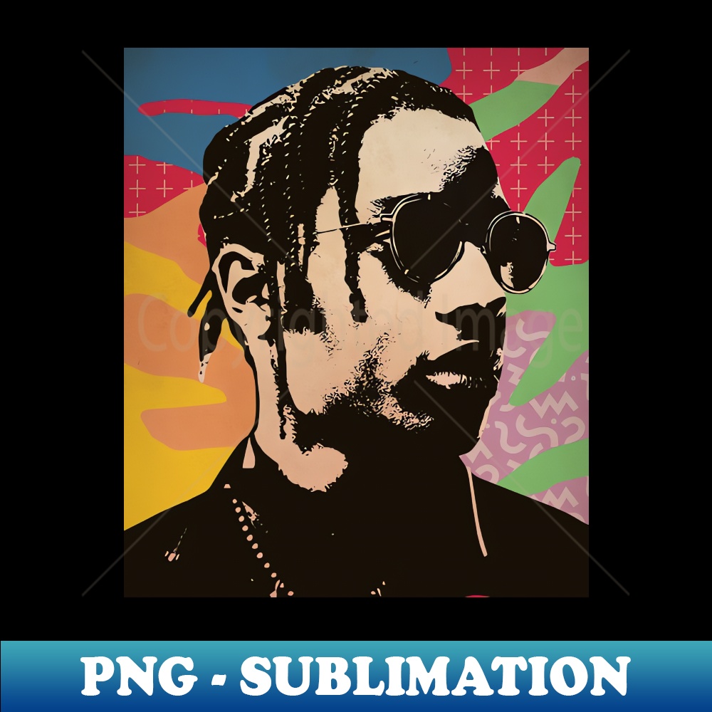 Vintage Poster - ASAP Rocky Style - High-Quality PNG Sublima | Inspire ...