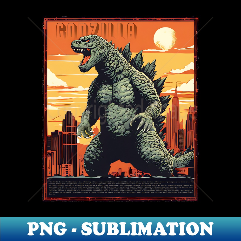 godzilla poster - Decorative Sublimation PNG File - Enhance | Inspire ...