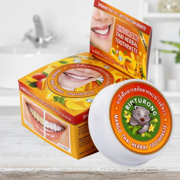 Original Binturong, Thai herbal whitening toothpaste with Ma | Inspire ...