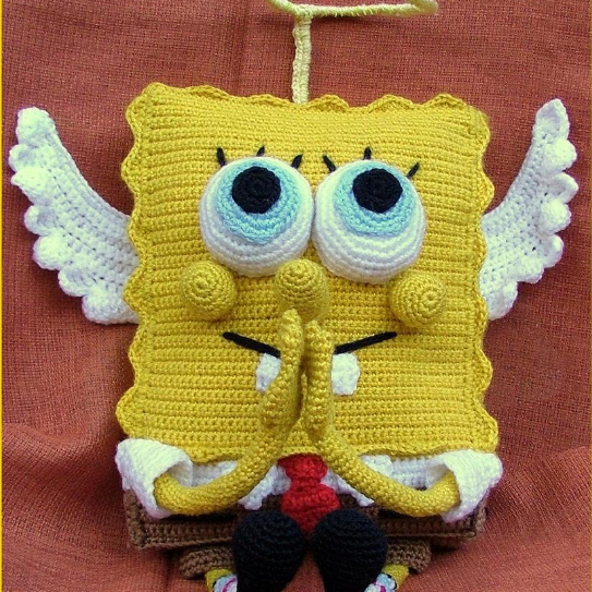 Holy Spongebob Crochet pattern, digital file PDF, digital pa | Inspire ...