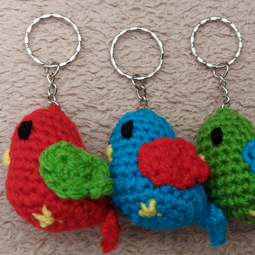 Dead Parrot Keychains Crochet pattern, digital file PDF, dig | Inspire ...