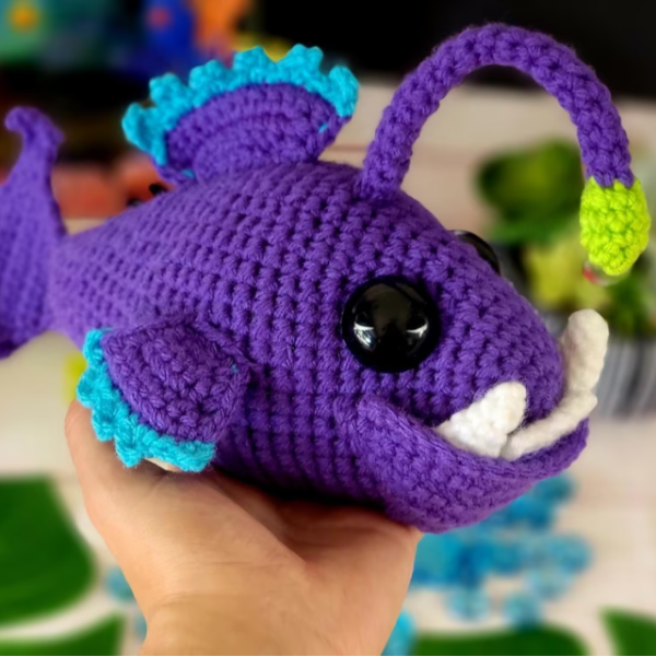 Angler fish Crochet pattern, digital file PDF, digital patte - Inspire ...