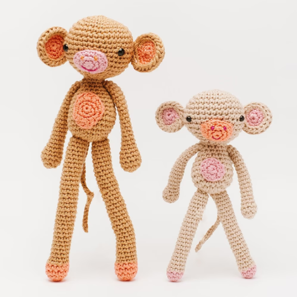 Monkey plus Mini Crochet pattern, digital file PDF, digital - Inspire ...