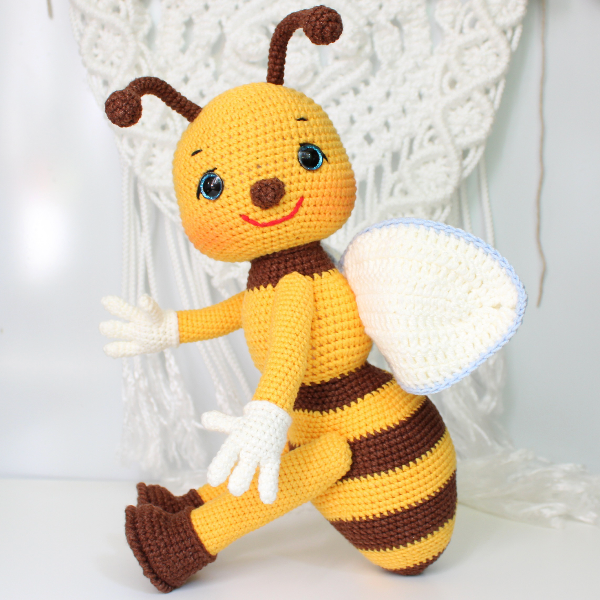 Bee amigurumi crochet pattern in English Wasp toy DIY plush - Inspire ...