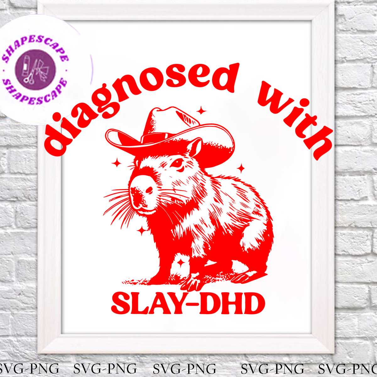 Retro Diagnosed With Slay DHD SVG | Inspire Uplift