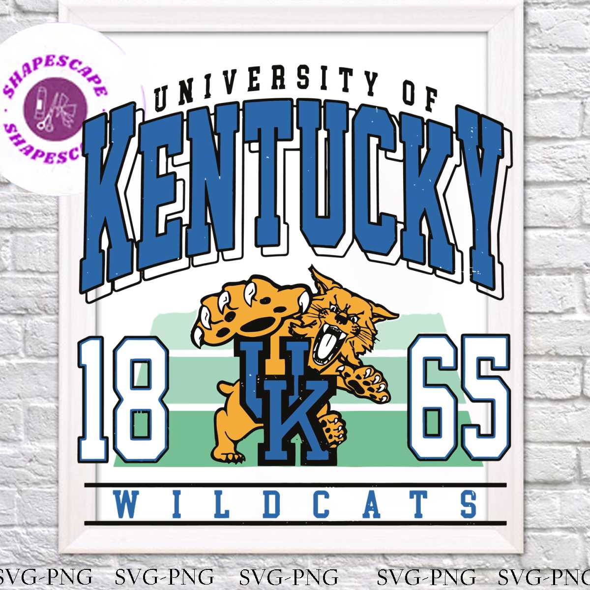University Of Kentucky Wildcats 1865 SVG | Inspire Uplift